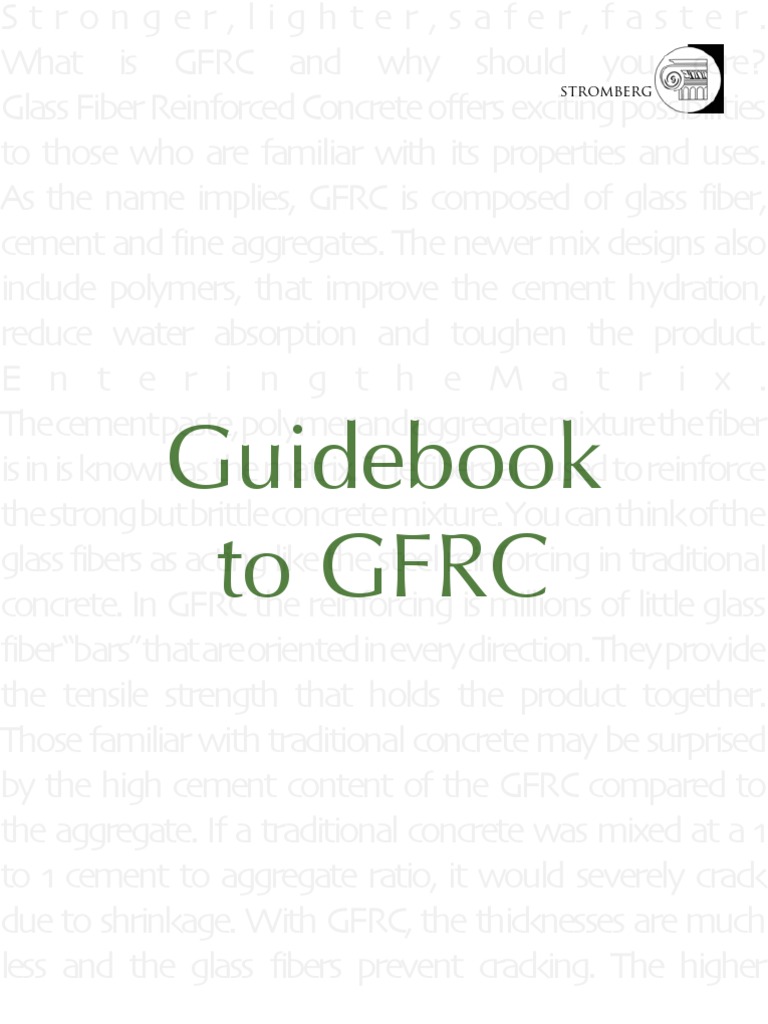Introduction to GFRC: Properties & Uses | PDF | Reinforced Concrete ...