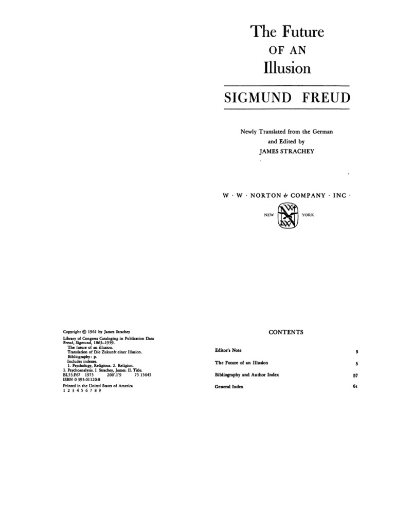 Freud, The Future of An Illusion | PDF | Id | Wealth