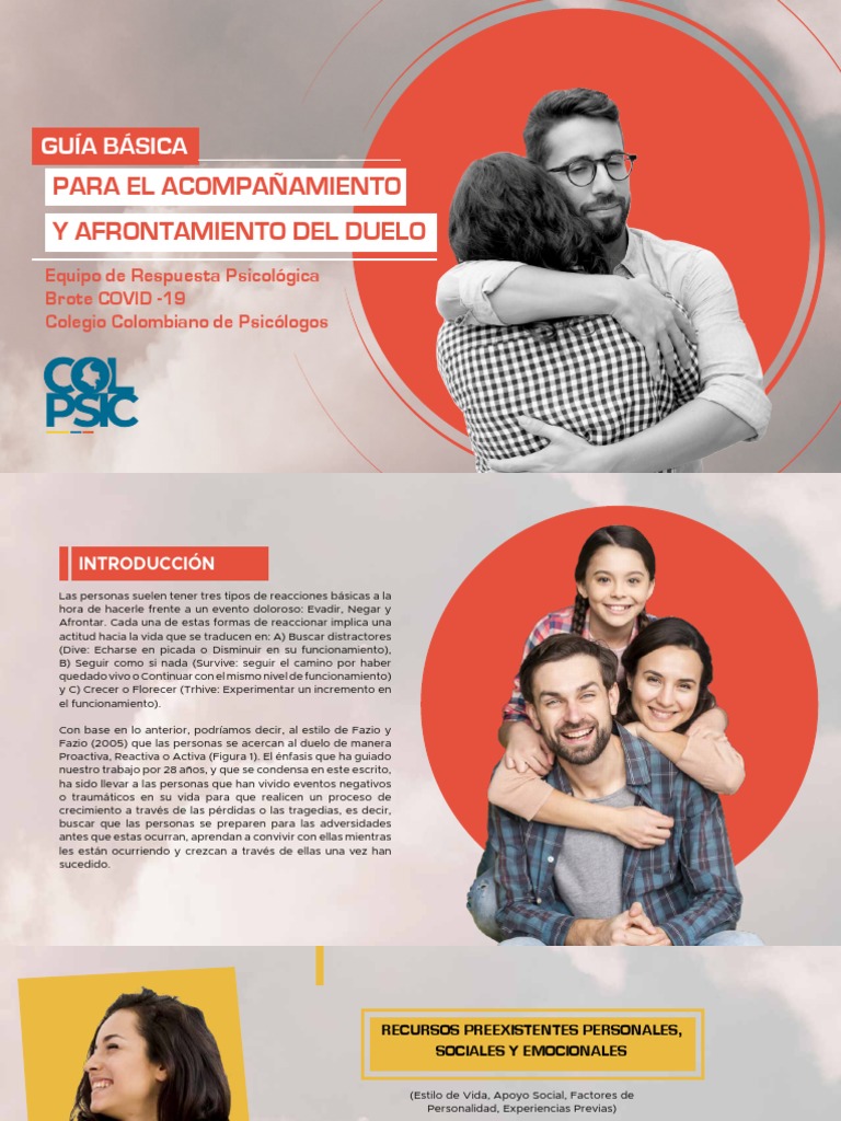 Afrontamiento del Duelo: Guía Práctica | PDF | Trauma psicólogico | Dolor