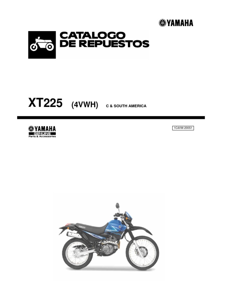 XT225 04 (4VWH) | PDF | Arandela (Hardware) | Tornillo