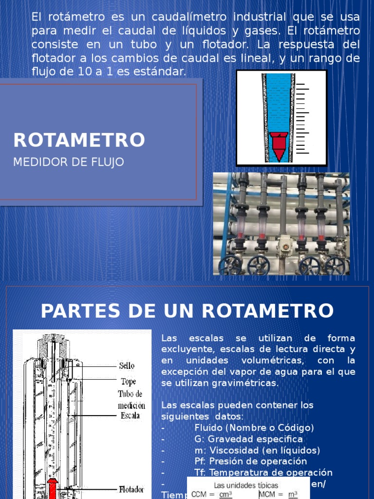 ROTAMETRO | PDF | Líquidos | Descarga (hidrología)