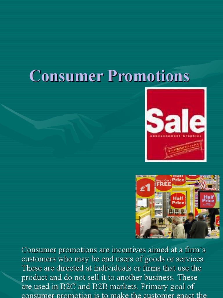 Consumer Promotions | PDF | Rebate (Marketing) | Coupon