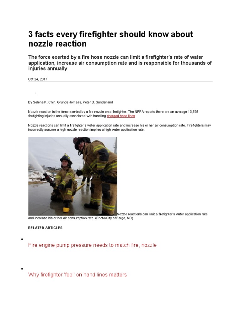 3 Facts Every Firefighter Should Know About Nozzle Reaction | Download ...