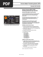 Kohler APM802 Generator Controller Guide | PDF | Power Supply | Switch