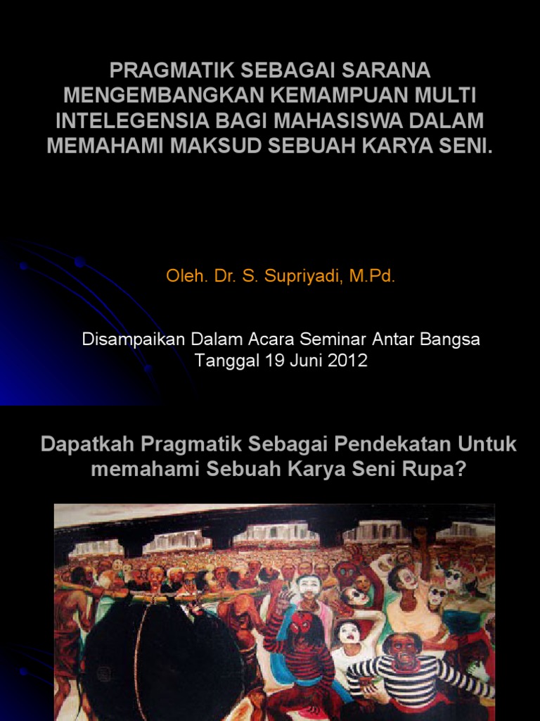 Pragmatik Sebagai Pendekatan | PDF | Seni & Disiplin Bahasa
