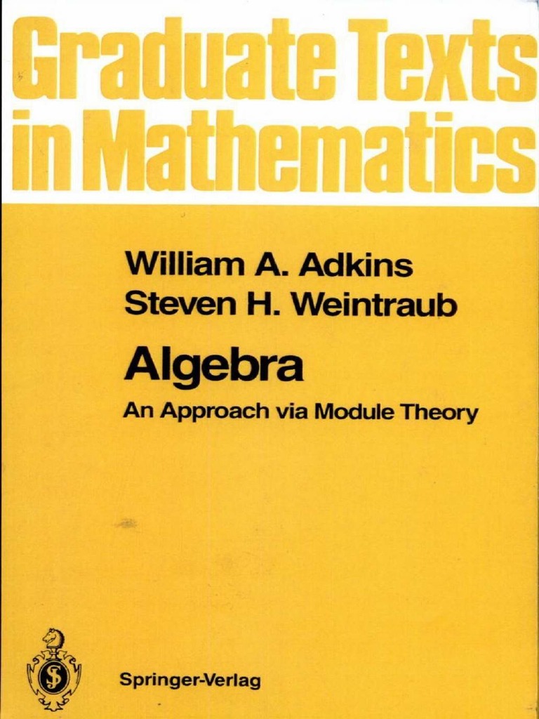 Algebra Abstract-Bagian Modul (ADKINS) | PDF | Module (Mathematics ...