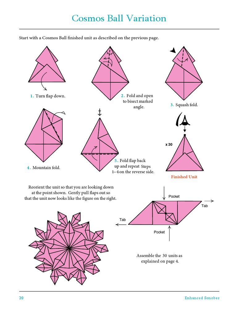Cosmos Ball Variation: Start With A Cosmos Ball Finished Unit As ...