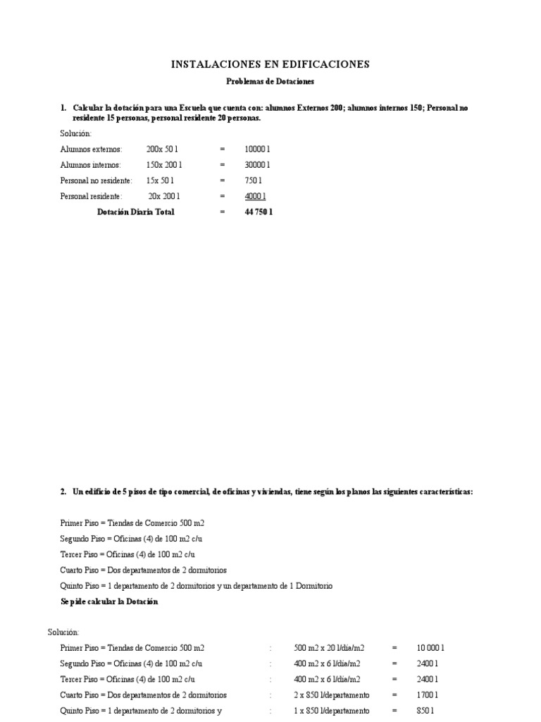 Ejercicios Sobre Dotaciones | PDF