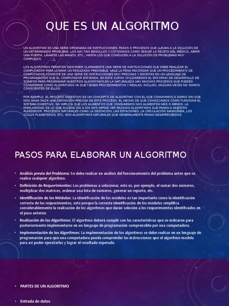 Que Es Un Algoritmo | PDF | Algoritmos | Lenguaje de programación