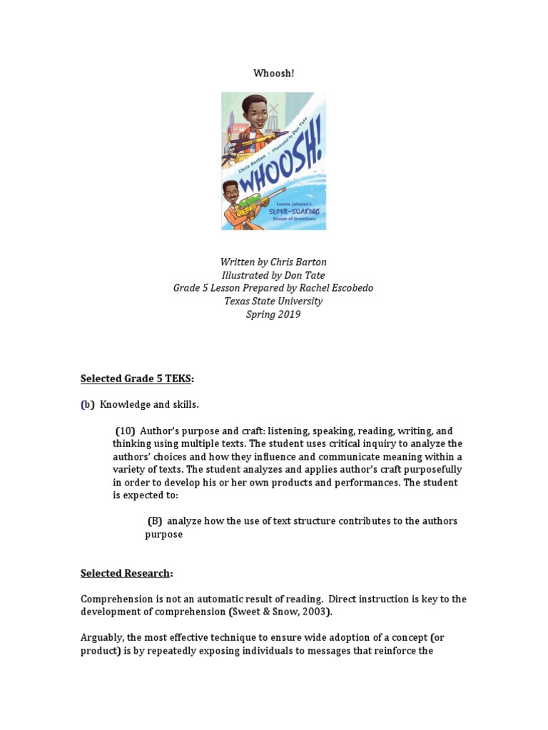 Read Aloud Lesson Plan | PDF | Reading Comprehension | Teaching