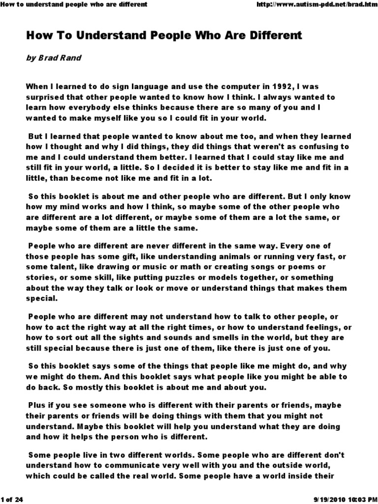 Understanding Diverse Minds | PDF | Feeling | Body Language