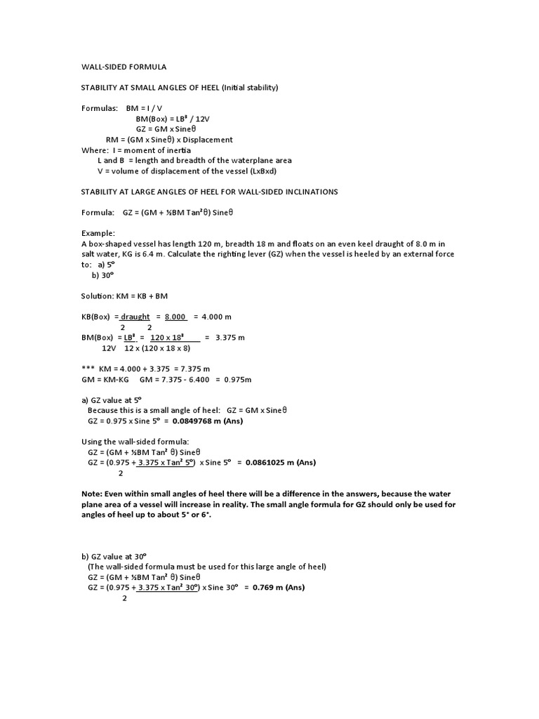 2 Plane Area of A Vessel Will Increase in Reality. The Small Angle ...