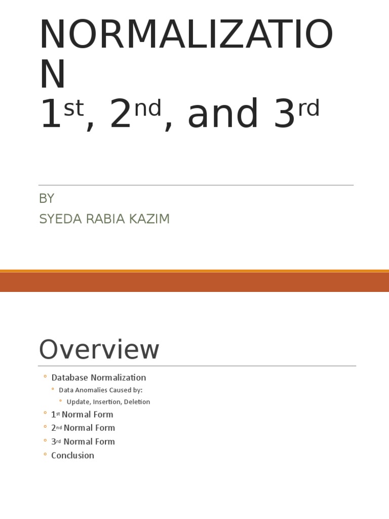 Dba-Normal Forms | PDF | Sql | Relational Database