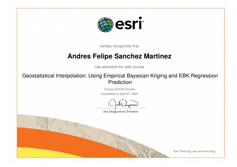 Geostatistical Interpolation Using Empirical Bayesian Kriging And Ebk