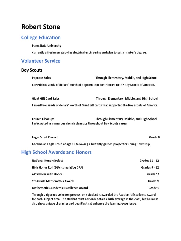 Penn State Resume Edited For Portfolio Only | PDF | Engineering | Learning