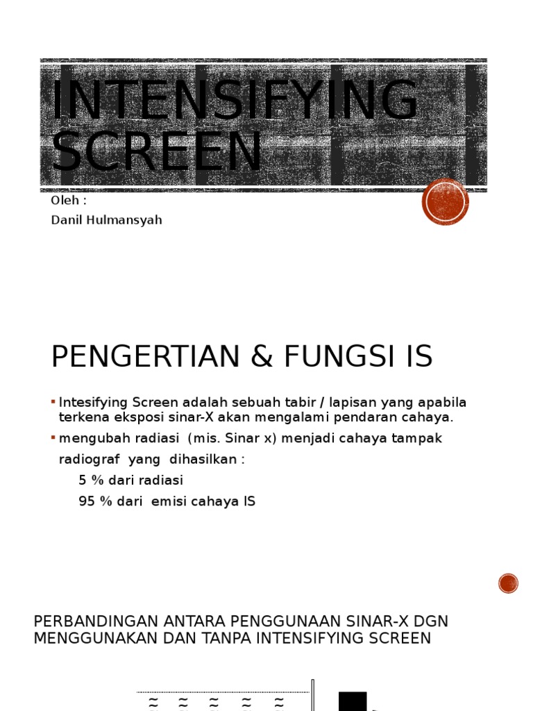 Intensifying Screen | PDF