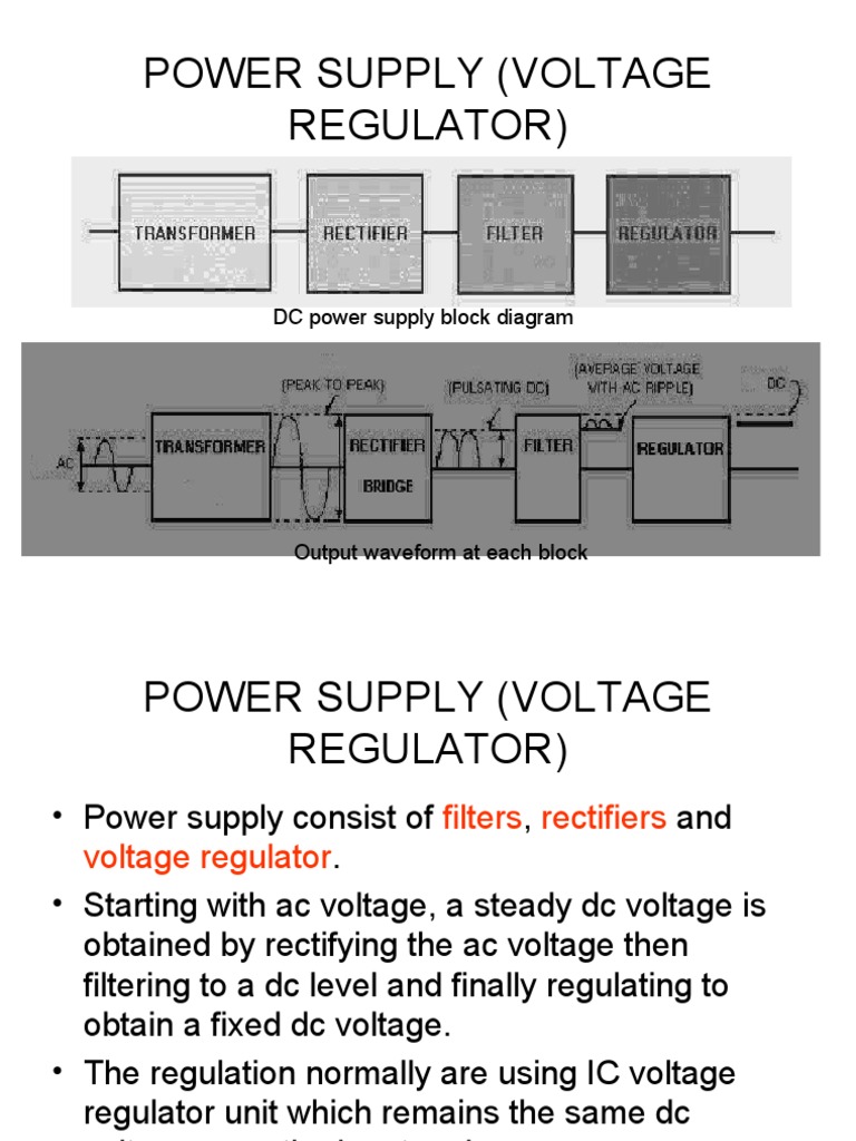 Design and Operation of a Basic Power Supply Circuit | PDF | Rectifier ...
