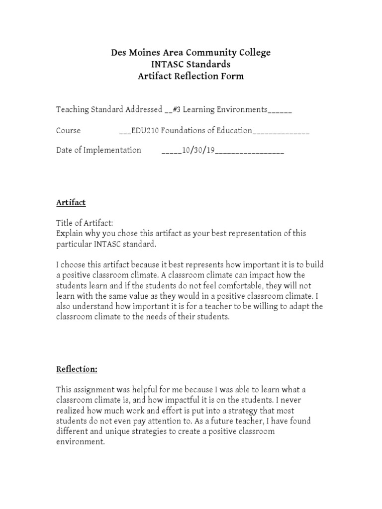 Artifact Reflection 2 | PDF