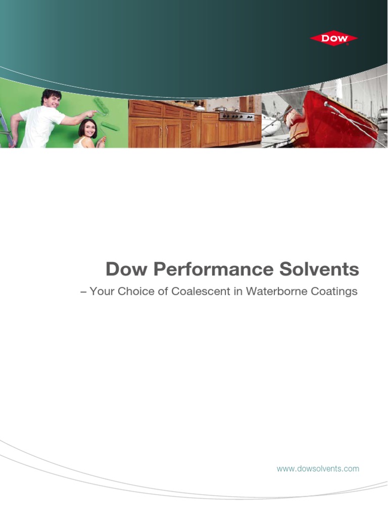 Dow Performance Solvents: - Your Choice of Coalescent in Waterborne ...