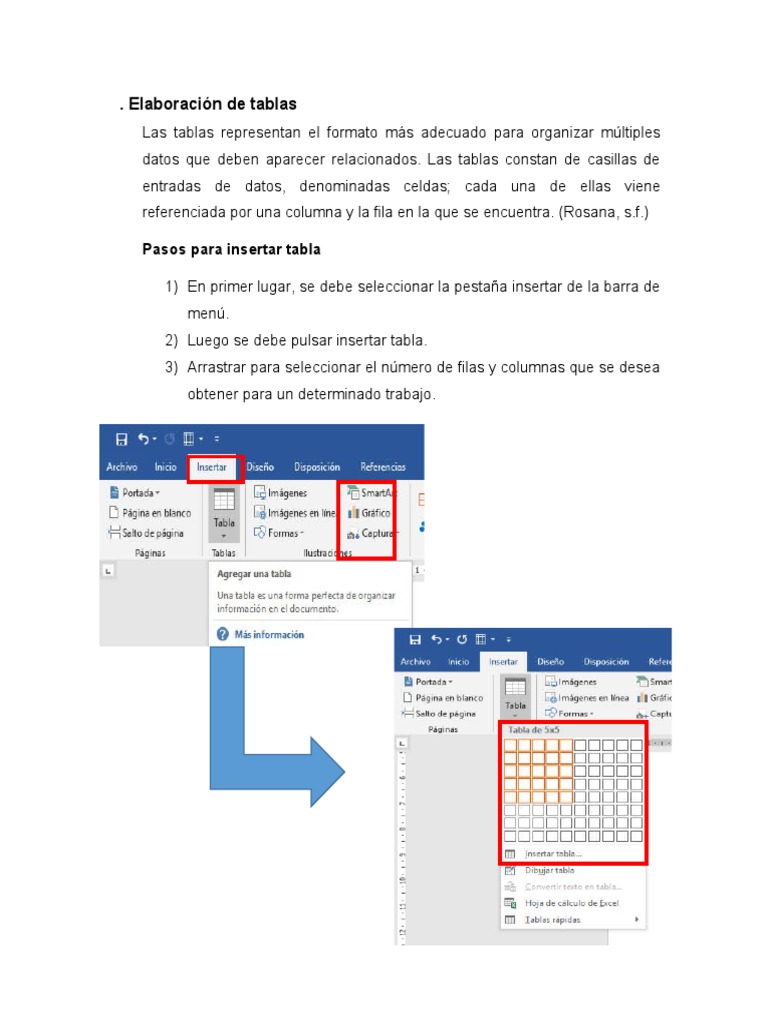 Elaboración de Tablas | Descargar gratis PDF | Software | Informática
