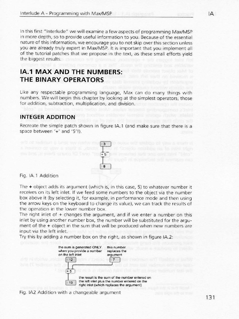 Max/MSP Programming Basics | PDF
