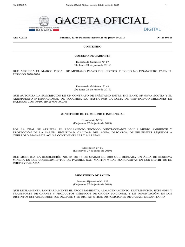 Copanit 35-2019 | PDF