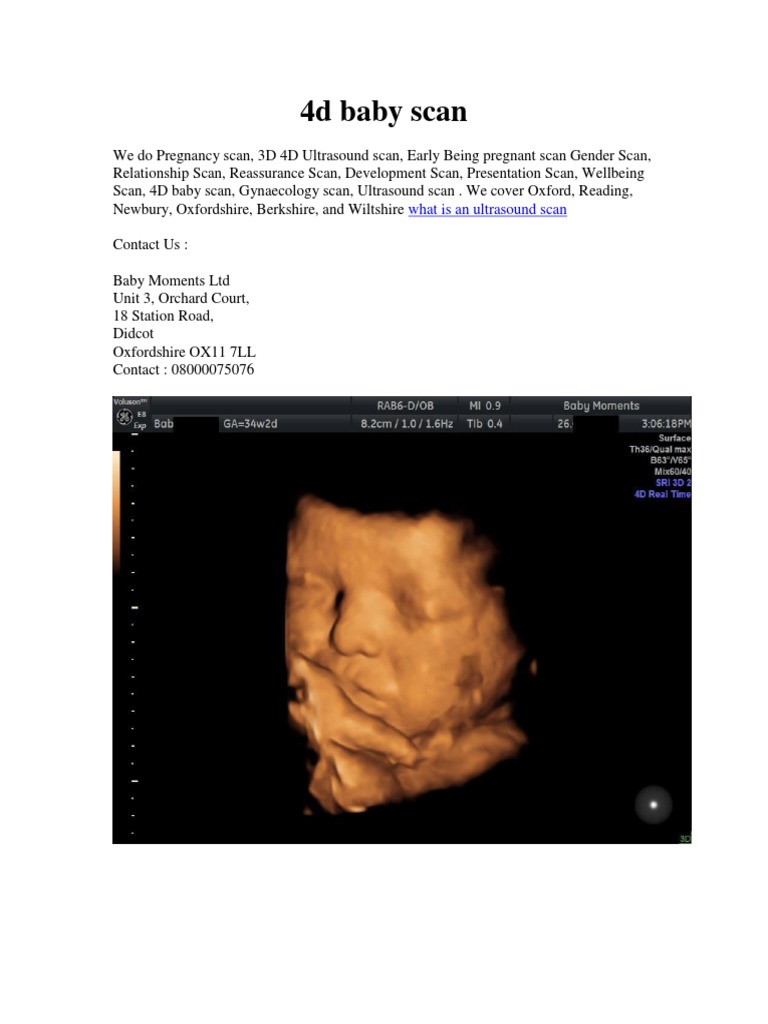 4d Baby Scan | PDF | Wellness | Science & Mathematics
