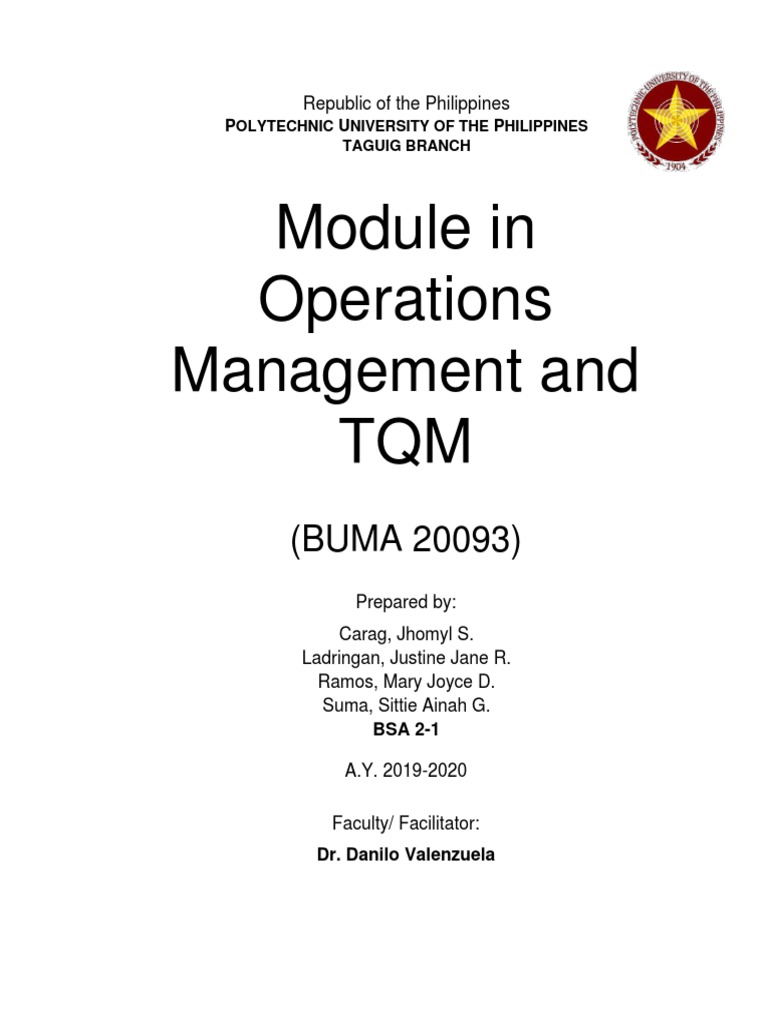 Module III. Leadership | PDF | Leadership | Quality Management