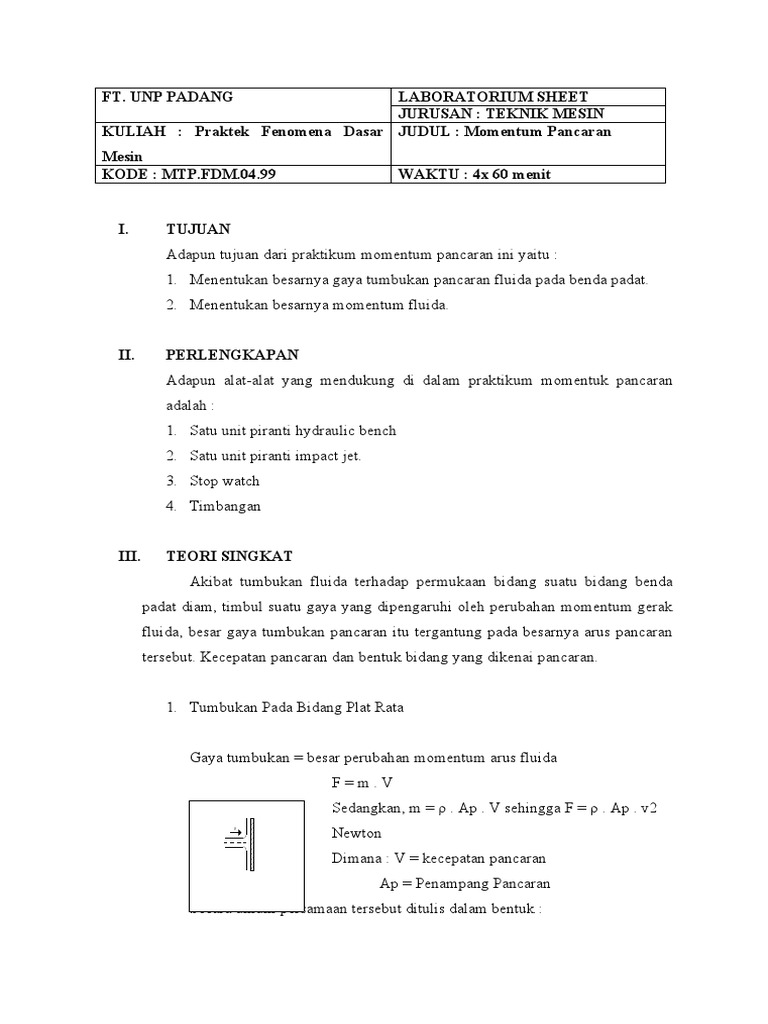Isi Momentu Pancaran | PDF