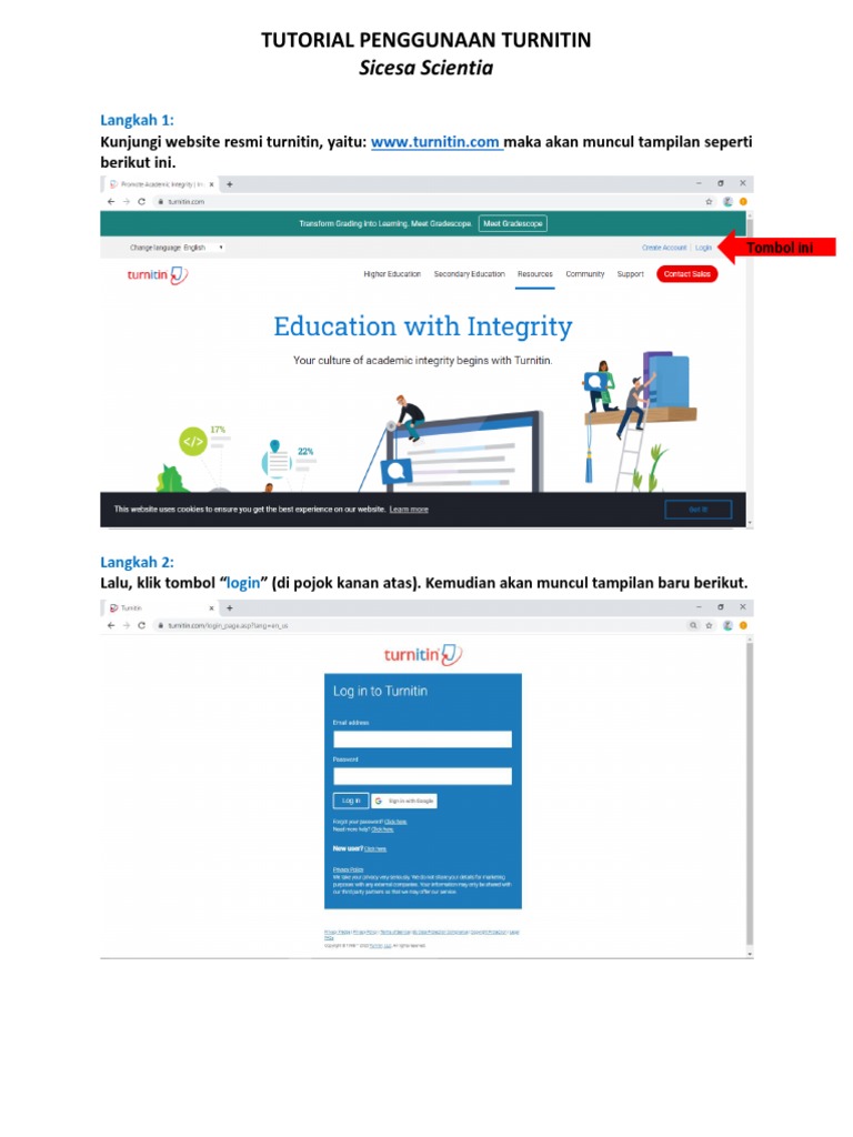 Tutorial Turnitin - Sicesa Scientia | PDF