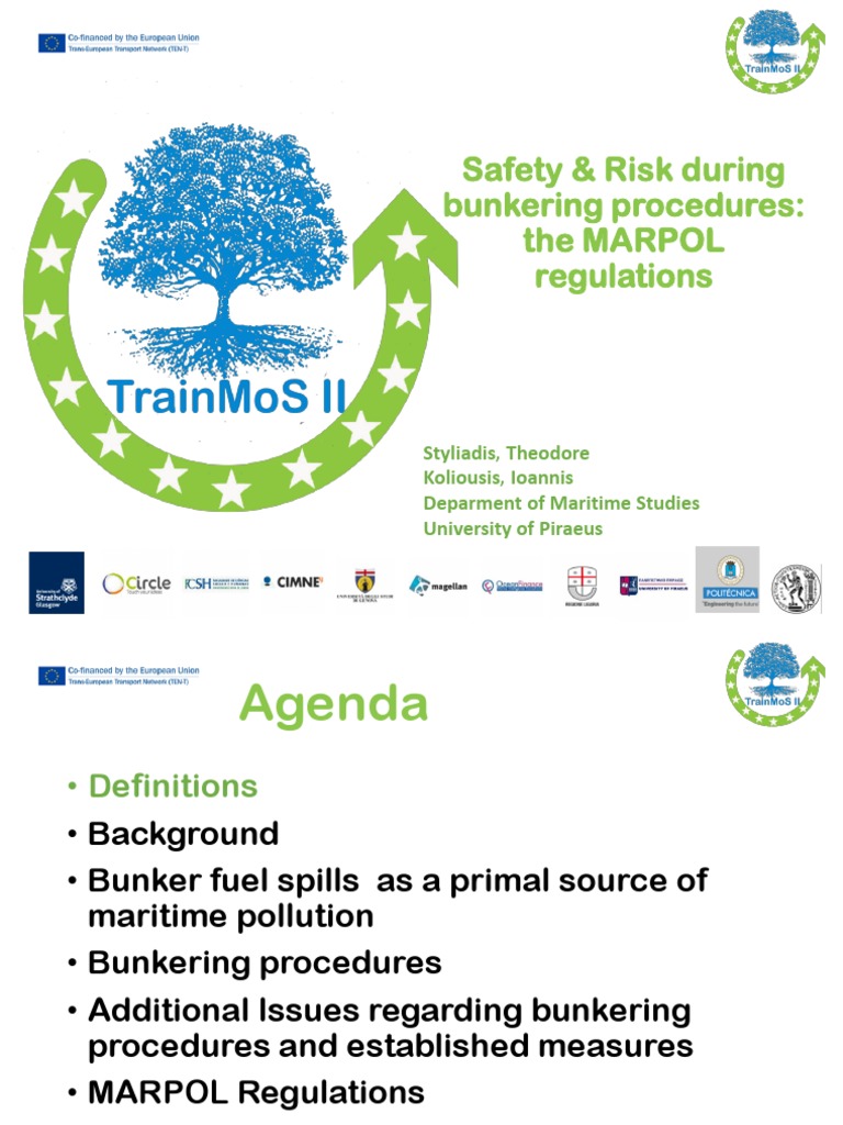 Safety & Risk During Bunkering Procedures: The Marpol Regulations | PDF ...