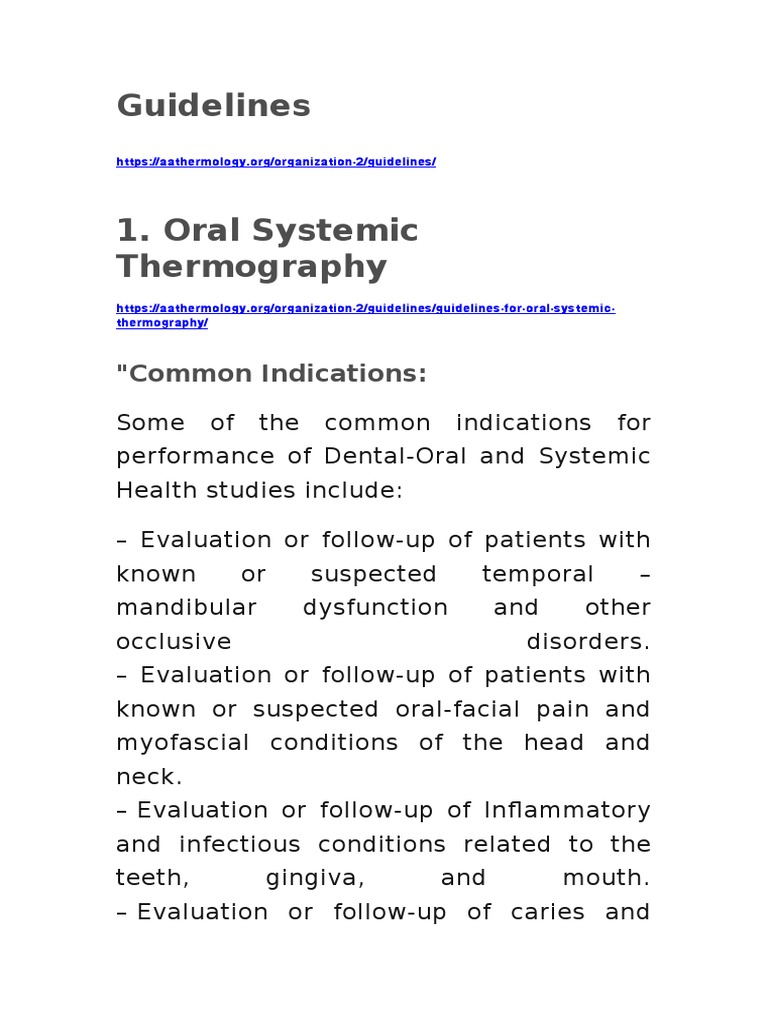 Guidelines: "Common Indications | PDF | Image Resolution | Optical ...