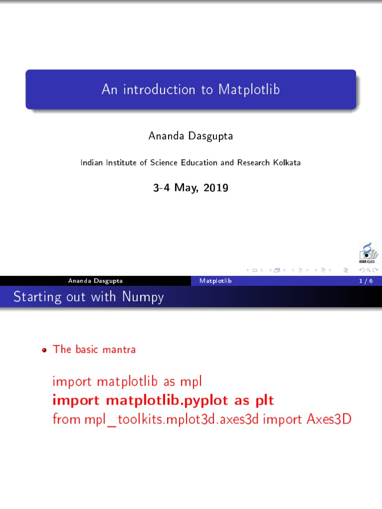 Matplotlib PDF | PDF | Mathematical Relations | Computer Programming Matplotlib PDF | PDF | Mathematical Relations | Computer Programming