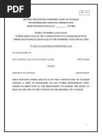 PIL Drafting for Environmental Issues | PDF | Writ | Supreme Courts