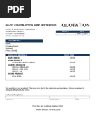 Rental Quotation (Template) | PDF | Lease | Justice