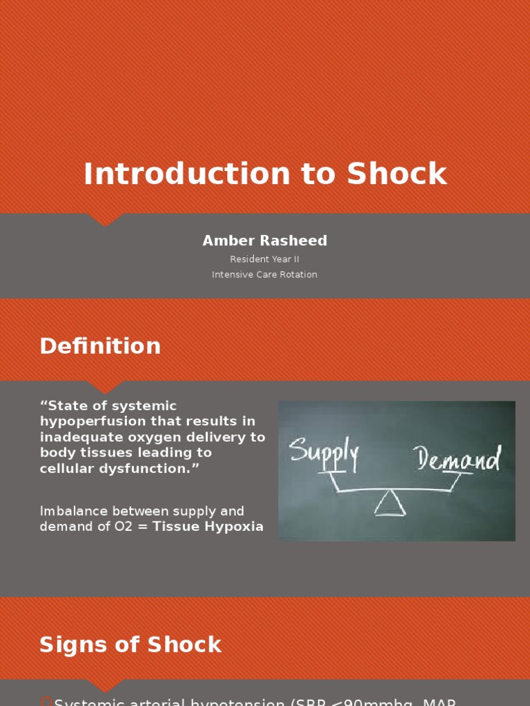 Introduction To Shock | PDF | Shock (Circulatory) | Sepsis