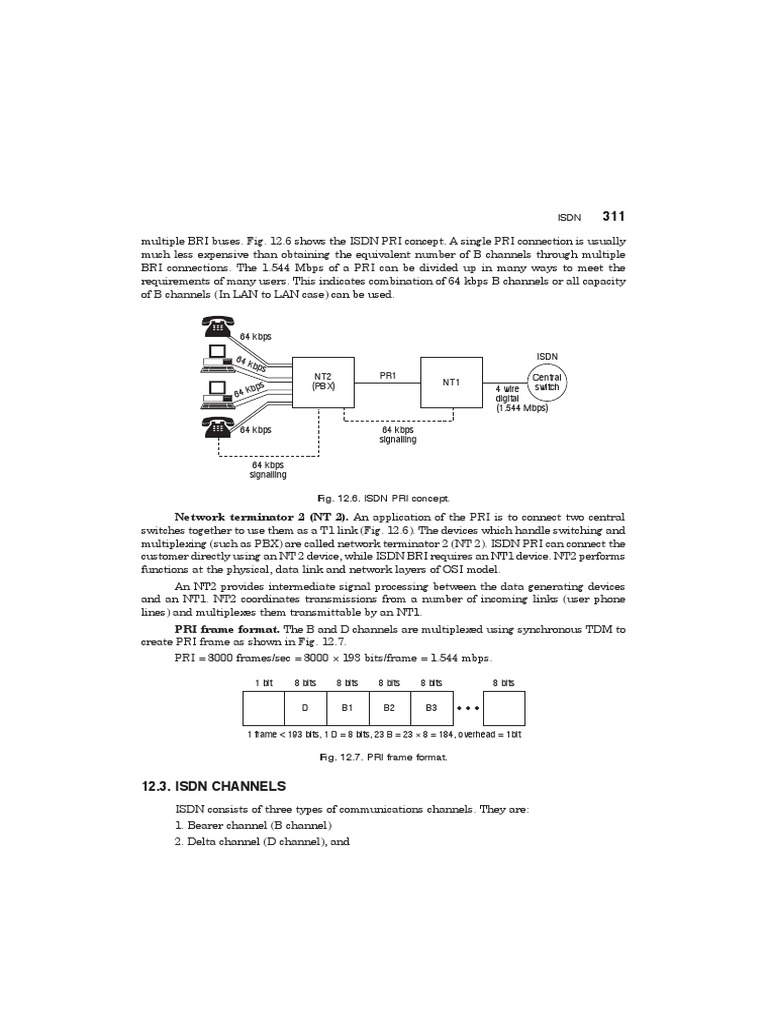 Network Terminator 2 (NT 2) - An Application of The PRI Is To Connect Two Central | PDF ...