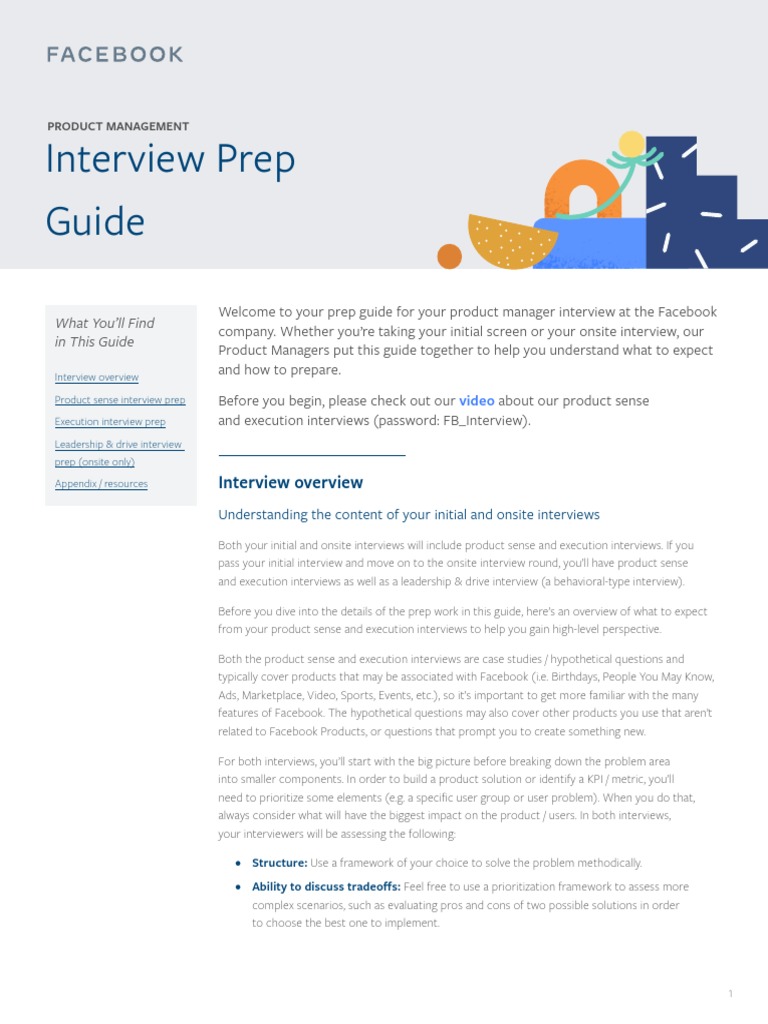 Facebook Interview Prep | PDF | Creativity | Leadership