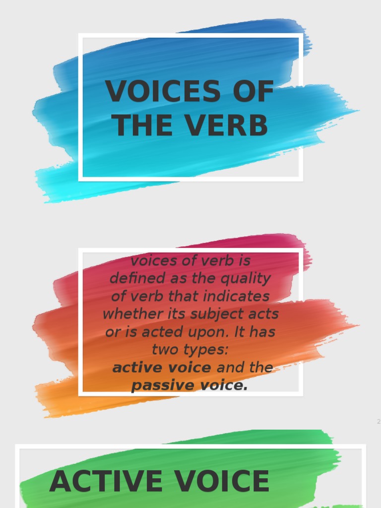 Understanding Verb Voices | PDF