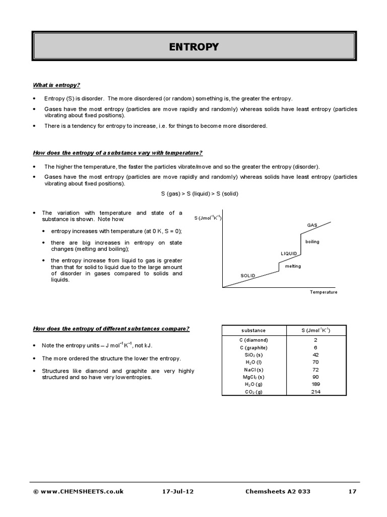 Thermodynamics | PDF | Entropy | Gibbs Free Energy