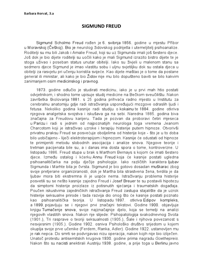 Sigmund Freud | PDF