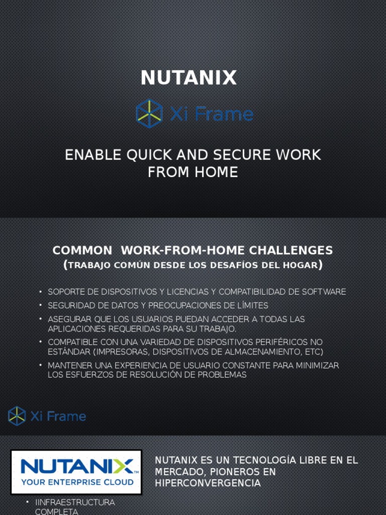 Nutanix Xi Frame - Rev | PDF | Computación en la nube | Microsoft Windows