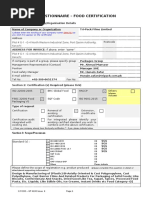 Non-GMO Ingredient Verification Form | PDF | Life Sciences | Biotechnology