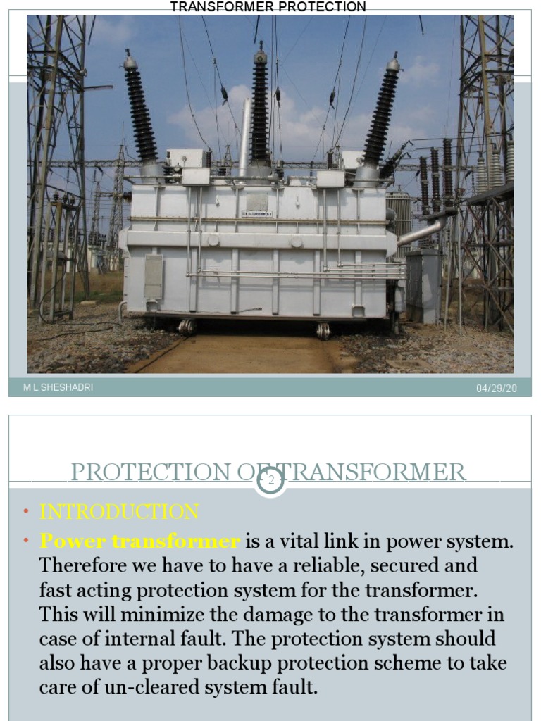 Protection (Transformer) | PDF | Transformer | Relay