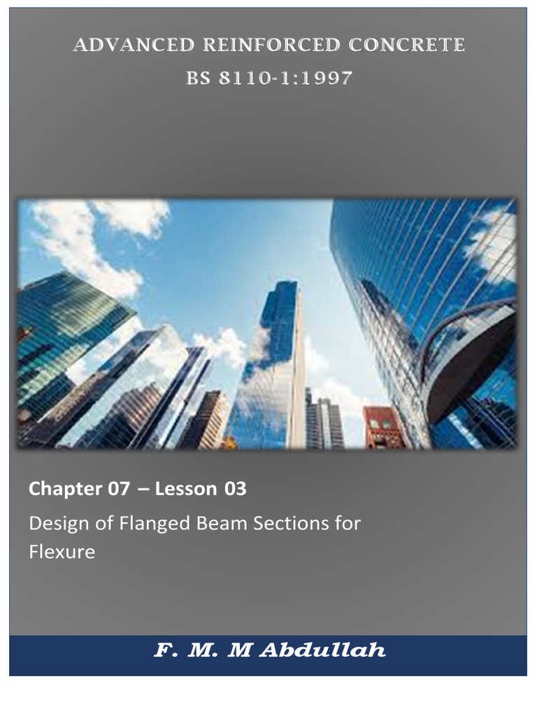 Chapter 07-Unit 03 - Flanged Beam Design PDF | PDF | Beam (Structure) | Bending