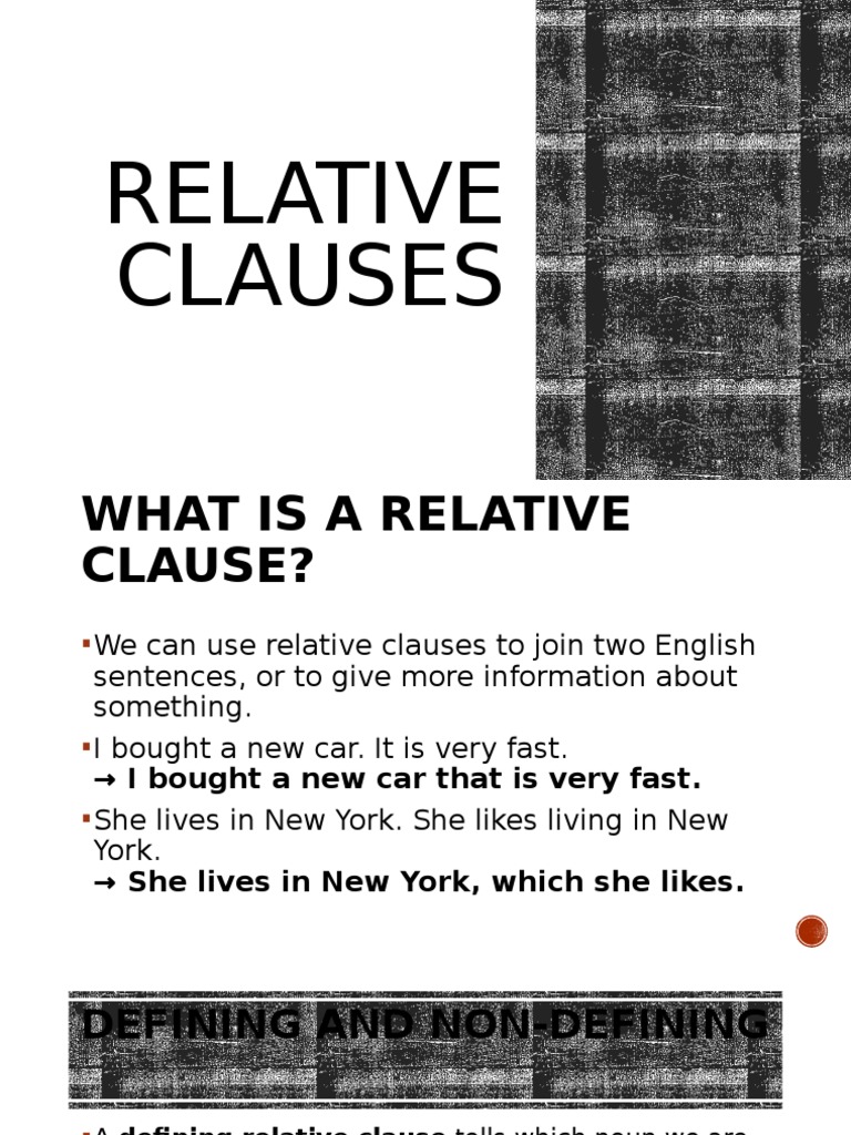 Understanding Relative Clauses | PDF | Object (Grammar) | Subject (Grammar)