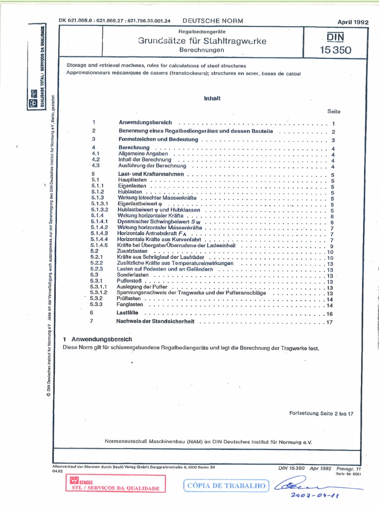 DIN 15350 1992 Ge | PDF