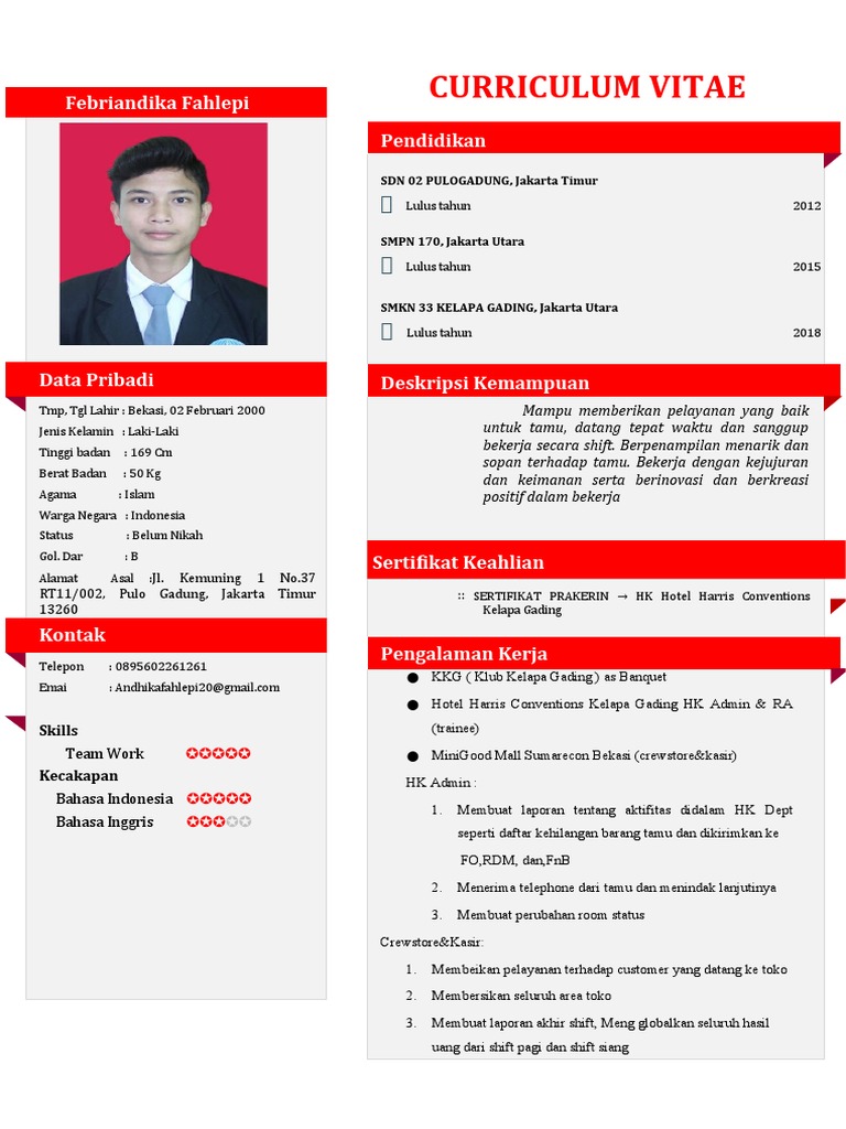 CV Andika | PDF