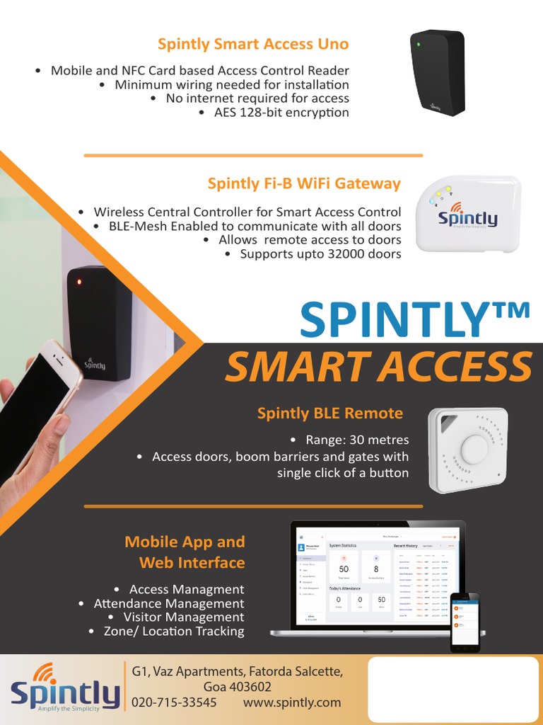 Spintly Product Brochure d3 | PDF