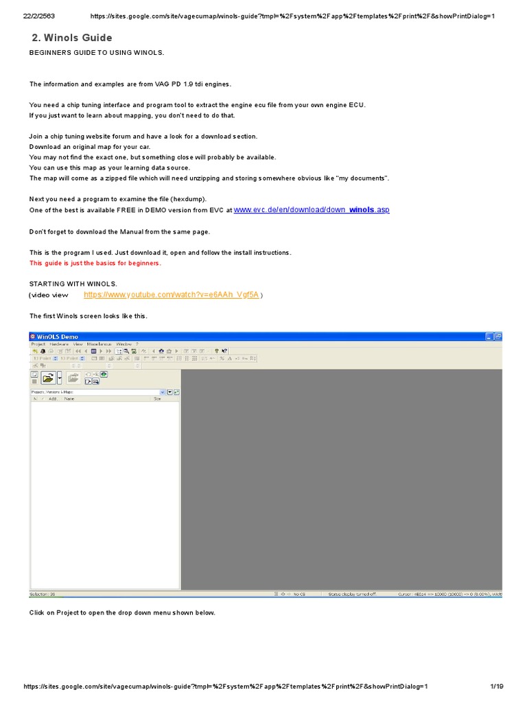 Winols Guide | PDF | Computer File | Temperature